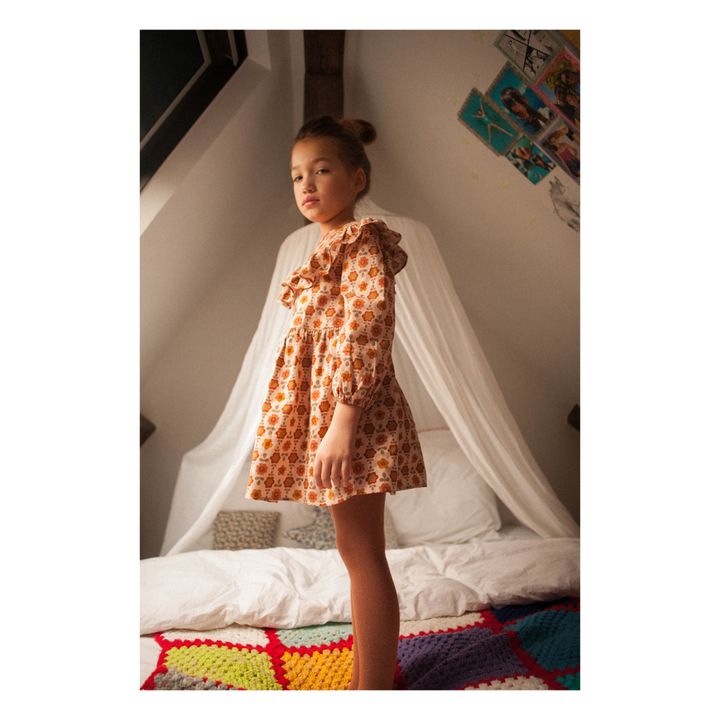Louis Louise - Odette floral dress - Camel | Smallable