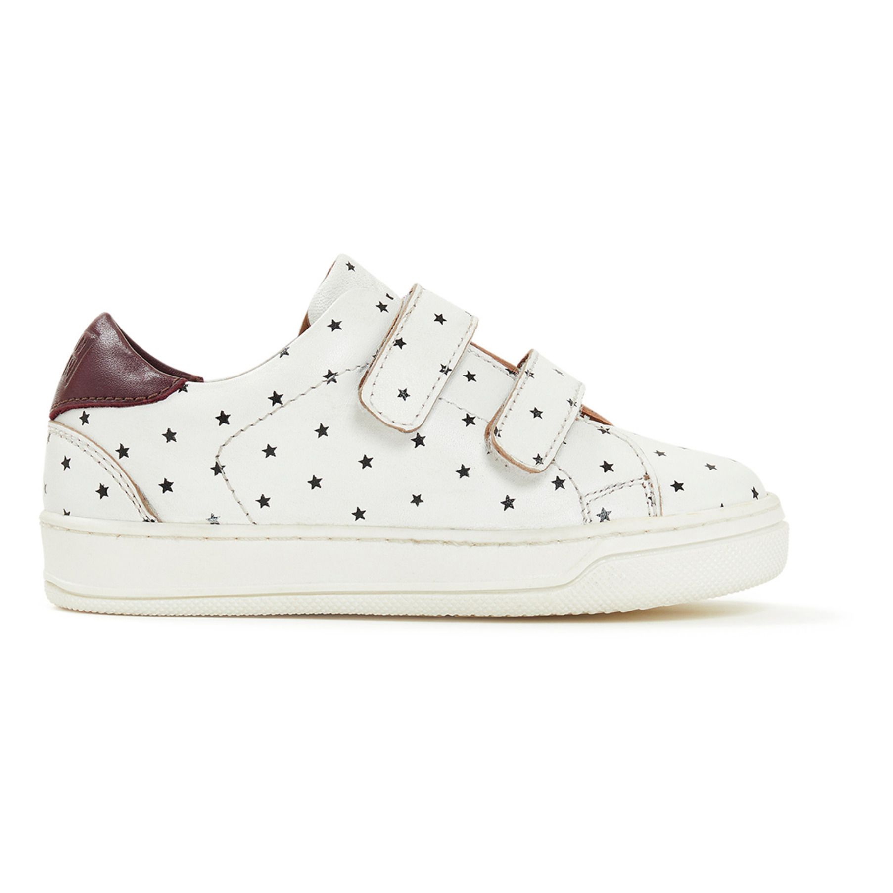 Bonton - Stars Velcro Sneakers - Ecru | Smallable