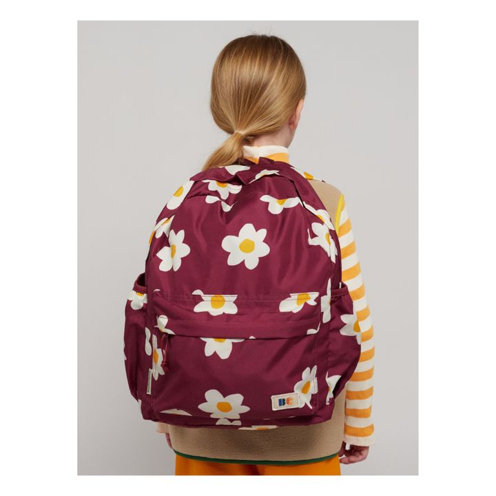 Bobo Choses - Flower Print Backpack - Plum | Smallable