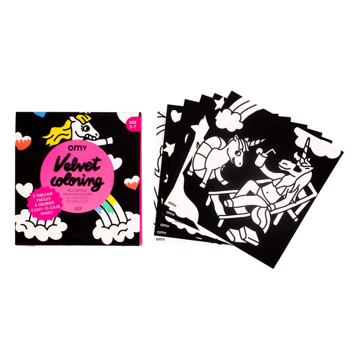 Omy - Coloriage velours - Lily - Rose | Smallable