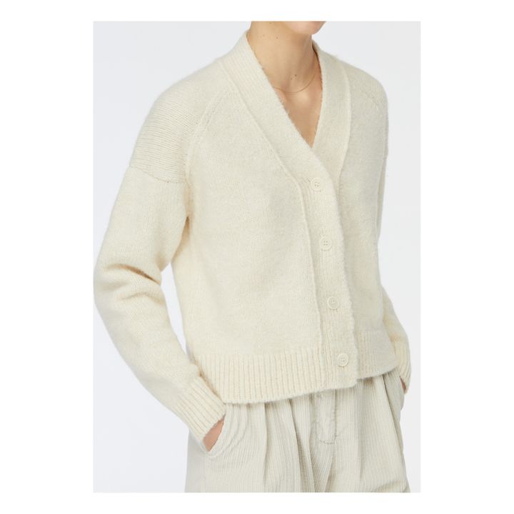 Masscob - Colima Merino Wool and Alpaca Cardigan - Ecru | Smallable
