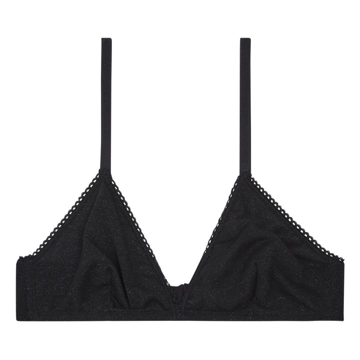 Momoni - Amethist Metallic Bra - Black | Smallable