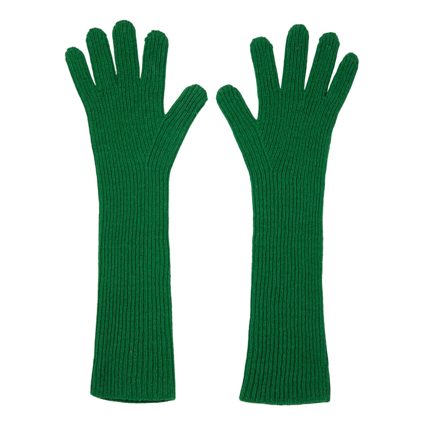Becksöndergaard - Woona Long Wool Gloves - Green | Smallable