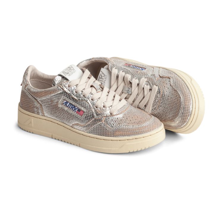 Autry - Medalist Low Snake Metal sneakers - Silver | Smallable