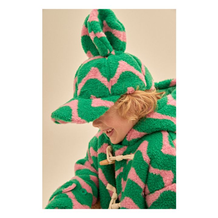 Jelly Mallow - Casquette Oreilles de Lapin Zigzag - Vert | Smallable