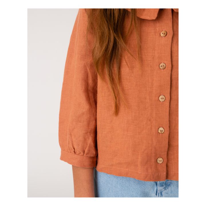 Matona - Linen Blouse - Terracotta | Smallable