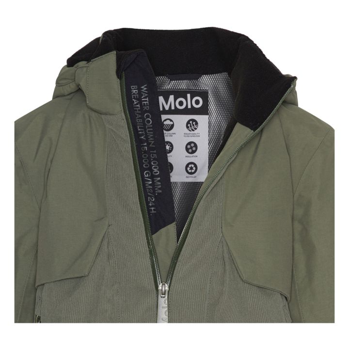 Molo - Alpine Plain Recycled Material Parka - Khaki | Smallable