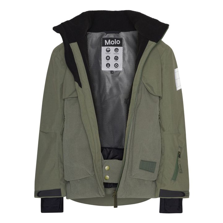 Molo - Alpine Plain Recycled Material Parka - Khaki | Smallable