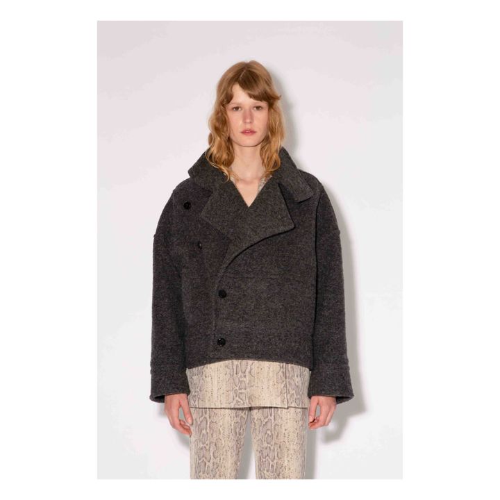 Roseanna - Manteau Craig Albert Laine - Gris anthracite | Smallable