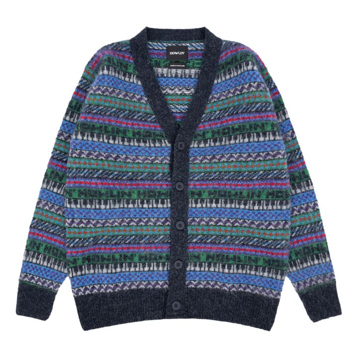 Howlin - Piano World Wool Cardigan - Blue | Smallable