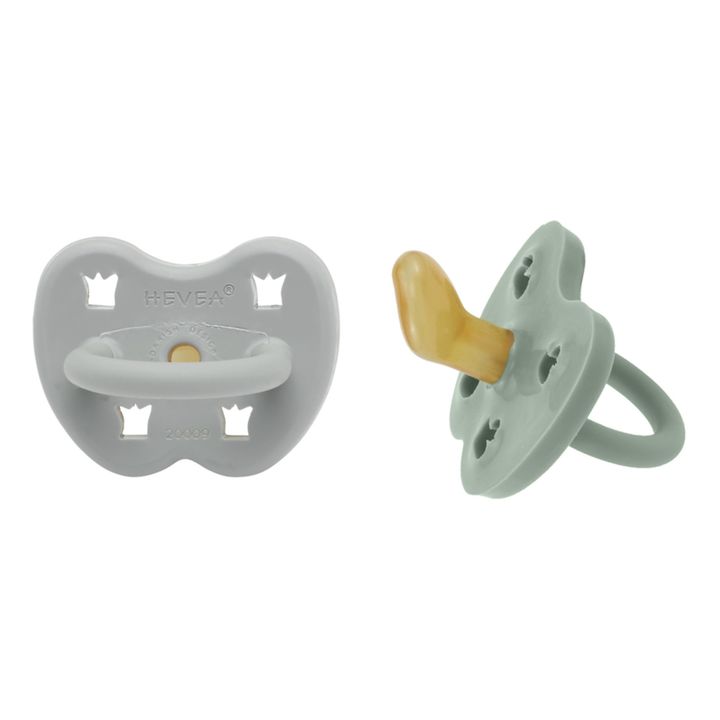 Hevea - Natural Rubber Physiological Pacifiers - Set of 2 - Sage ...