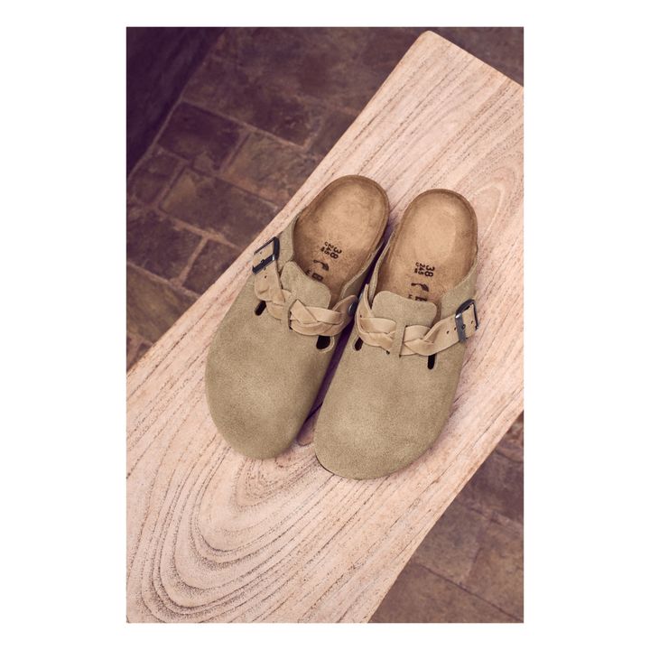 BIRKENSTOCK - Boston Braided Clogs Narrow - Taupe brown | Smallable