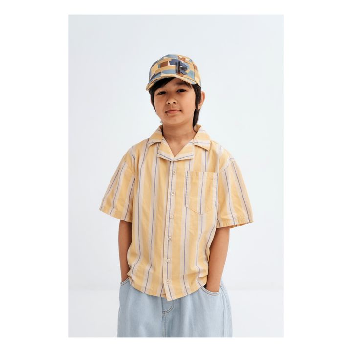 Repose AMS - Boxy organic cotton shirt - Yellow | Smallable