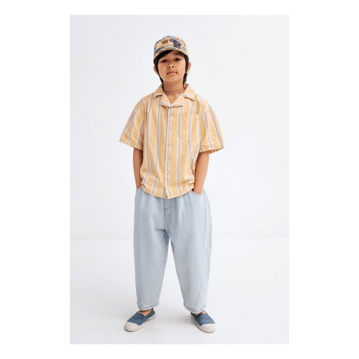 Repose AMS - Boxy organic cotton shirt - Yellow | Smallable