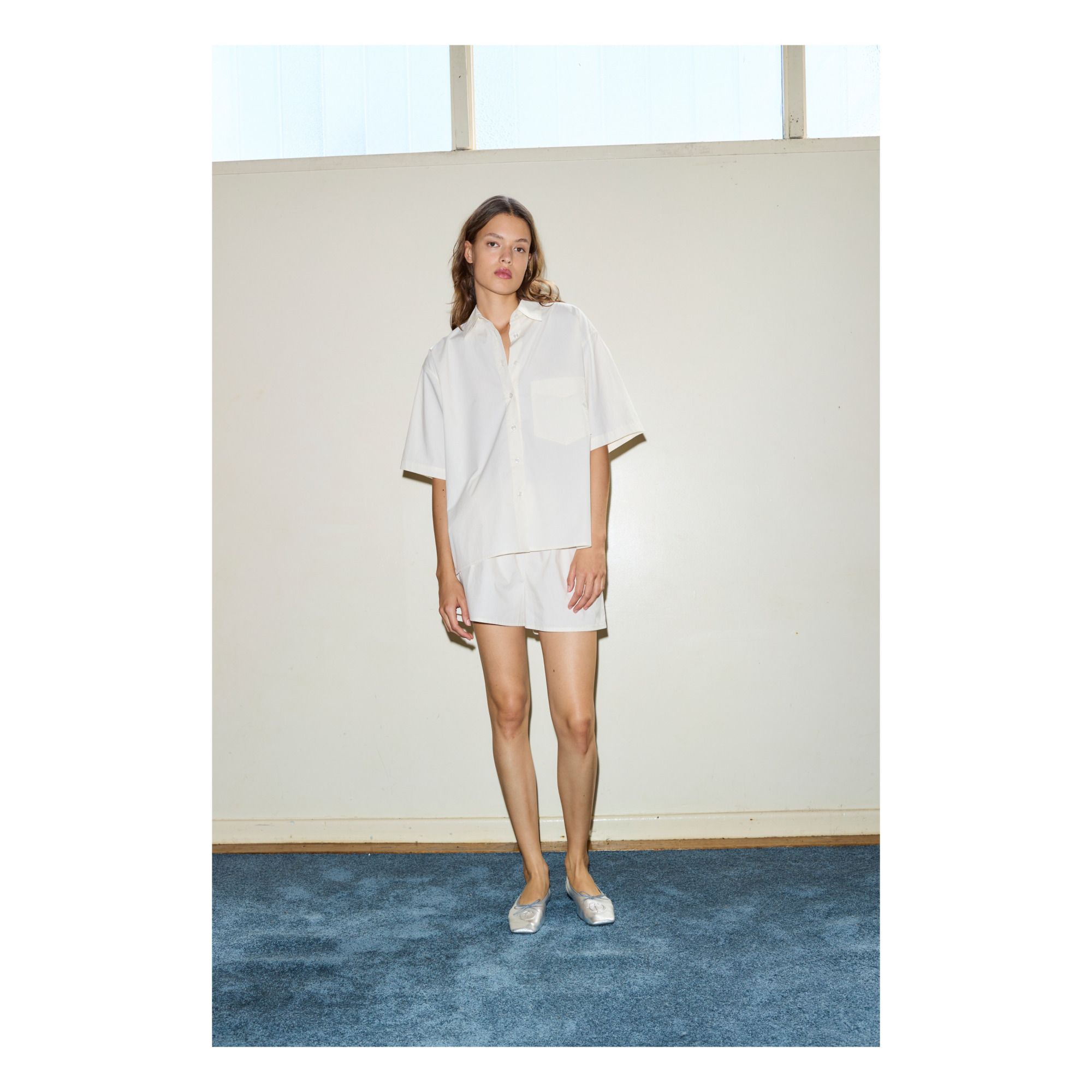 Deiji Studios - Organic cotton poplin shirt - Ecru | Smallable