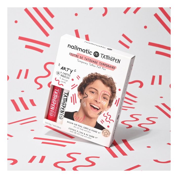 Nailmatic Kids - Tattoopen Arty Tattoo Felt Duo Kit Set | Smallable