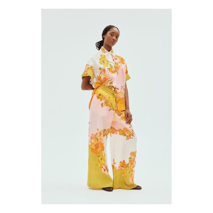 Alémais - Chemise Silas Lin - Vert anis | Smallable