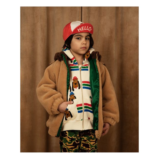 Mini Rodini - Organic Cotton Cat Cap - Ecru | Smallable