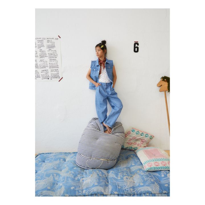 the new society - Woodland Sleeveless Denim Jacket - Blue | Smallable