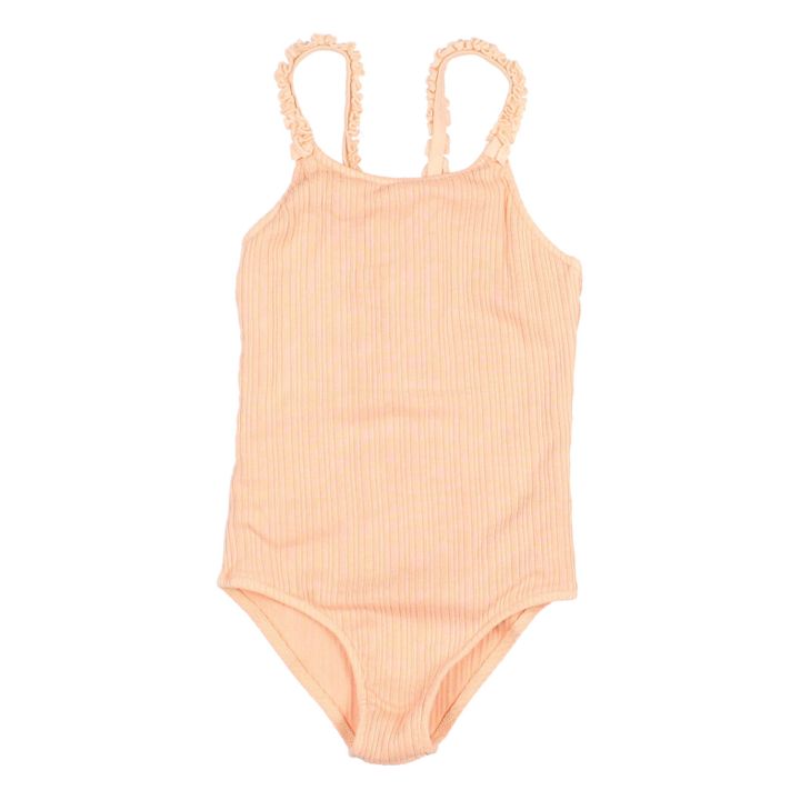Búho - Ribbed 1-piece swimming costume - Apricot | Smallable