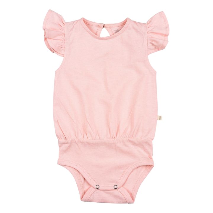 Minimalisma - Barboteuse Coton Bio Pippy - Rose | Smallable