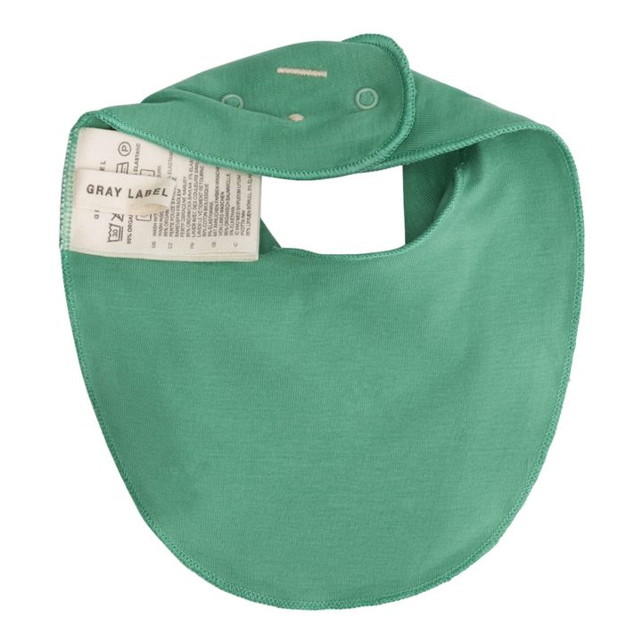 Gray Label - Organic cotton bib - Mint Green | Smallable