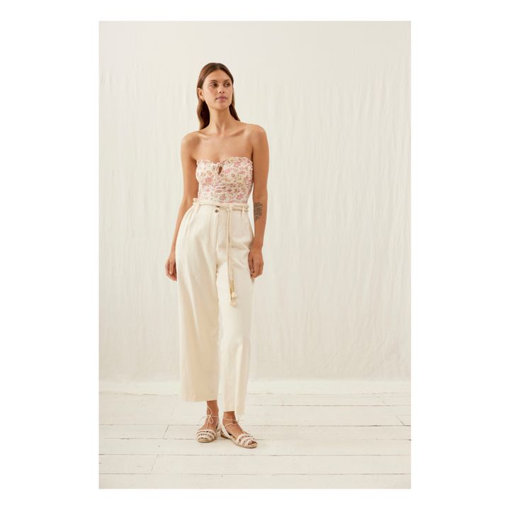 Louise Misha - Abuela Cotton and Linen Trousers - Women's Collection ...