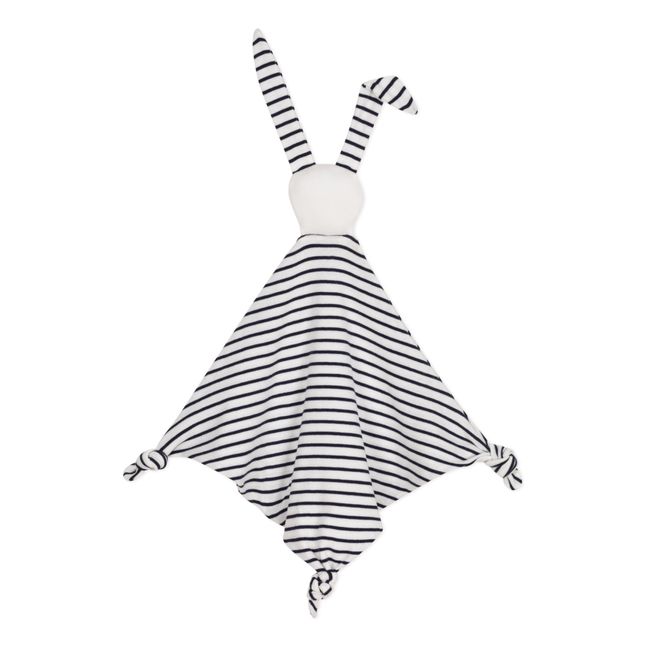 Petit Bateau - Ribbed Soft Toy - Navy blue | Smallable