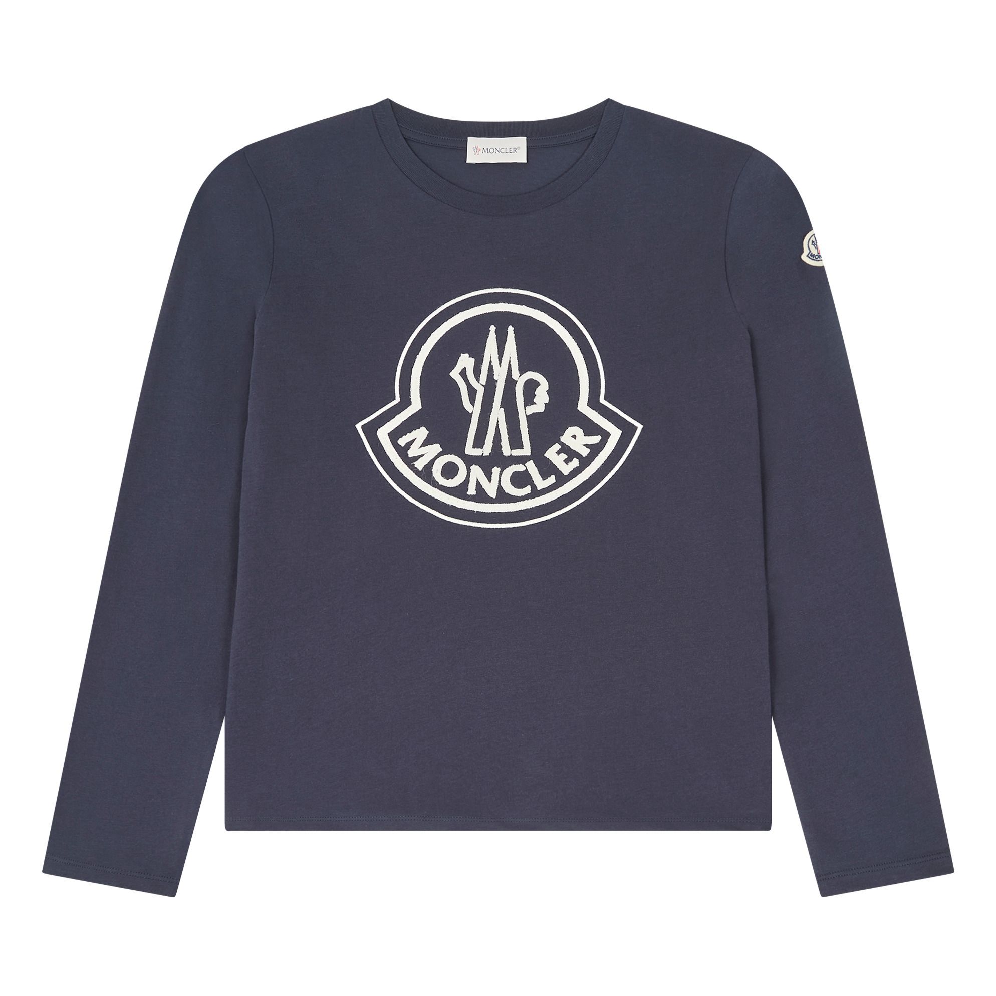 Moncler - T-shirt Logo - Bleu marine | Smallable
