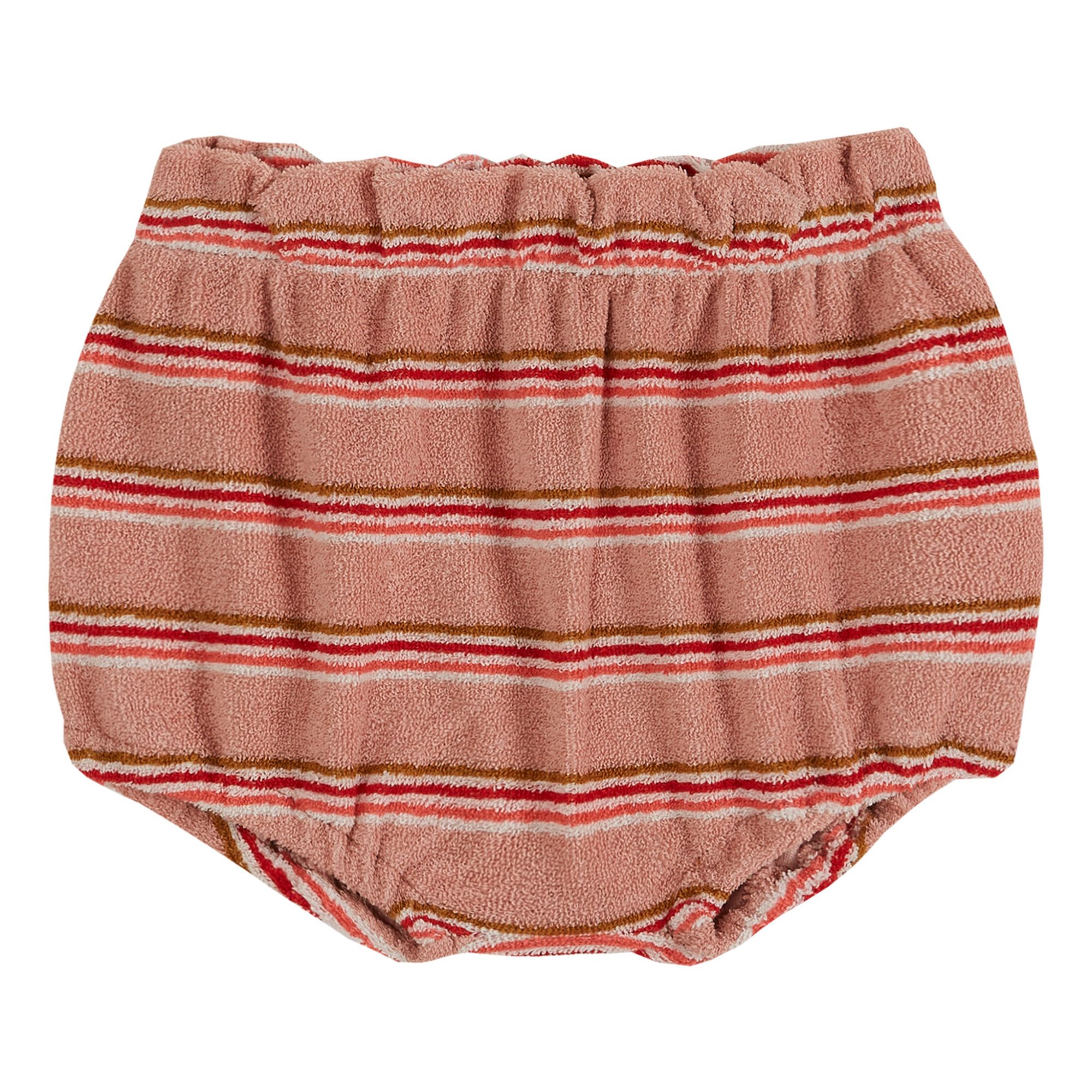 Emile et Ida - Terry Stripe Bloomer - Dusty Pink | Smallable