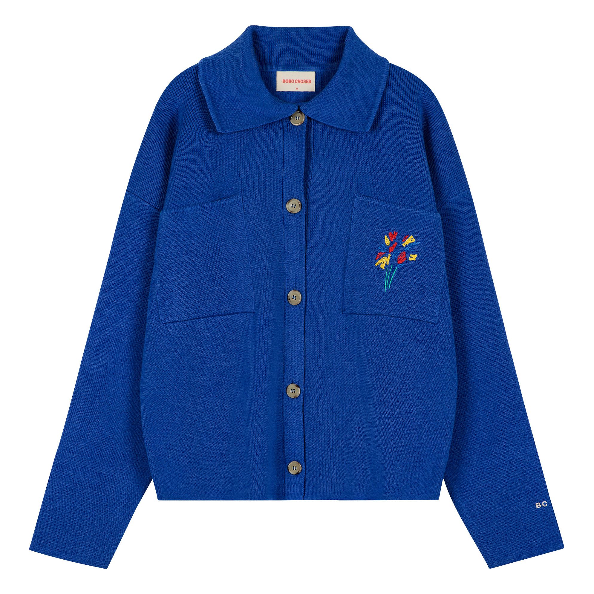 Bobo Choses - Cardigan with collar - Women's collection - - Blue ...