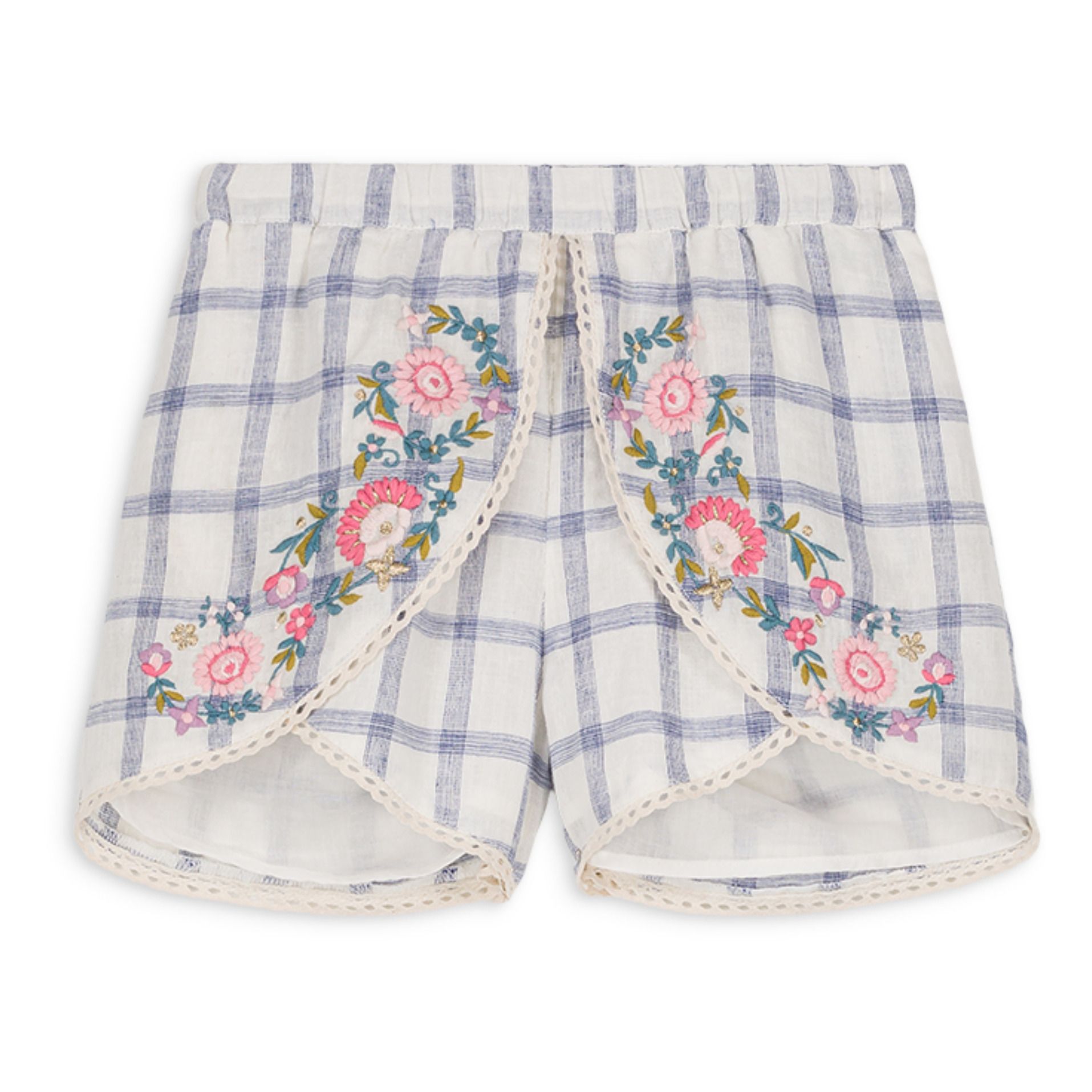 Louise Misha - Short Asya Carreaux - Bleu | Smallable