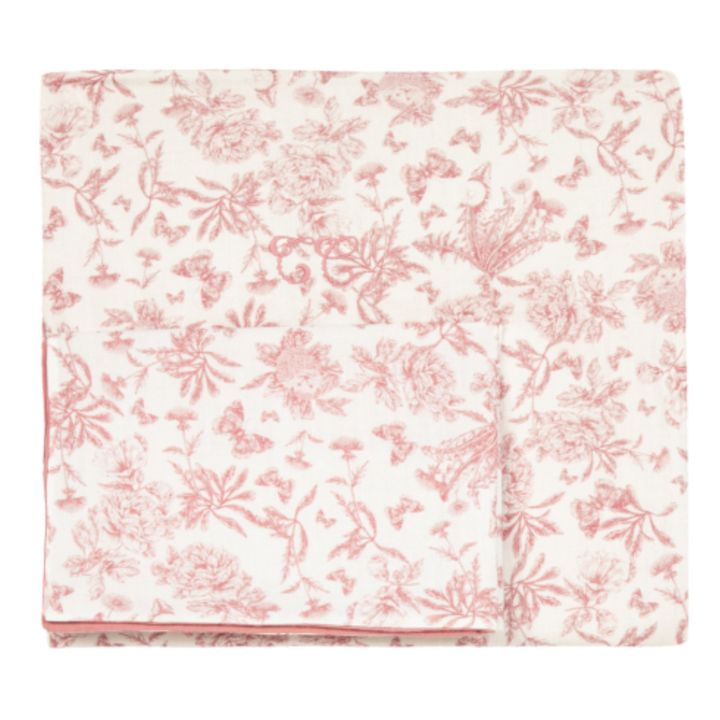 Tartine et Chocolat - Toile de Jouy bed linen set - Peach | Smallable