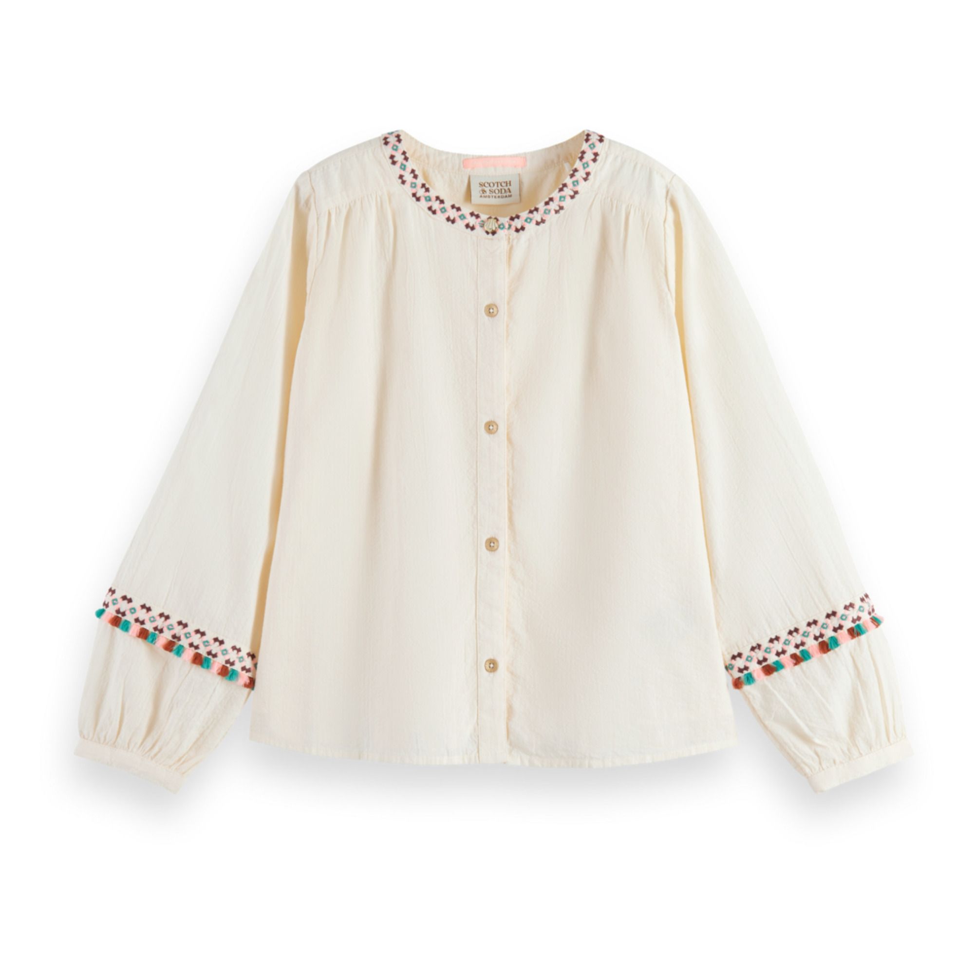 Scotch & Soda - Embroidery shirt - Ecru | Smallable