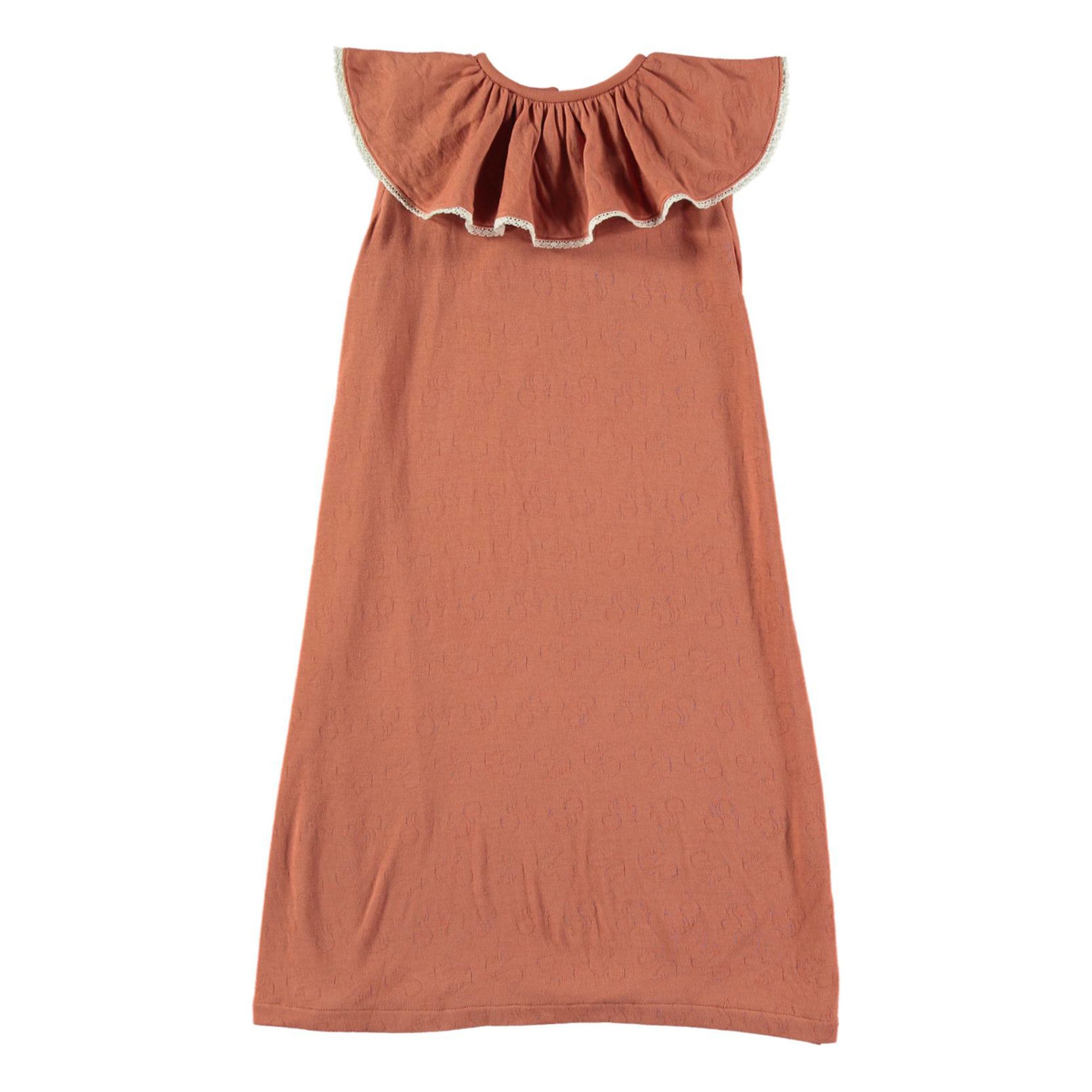 Risu Risu - Robe de Nuit Aline Coton Bio - Terracotta | Smallable