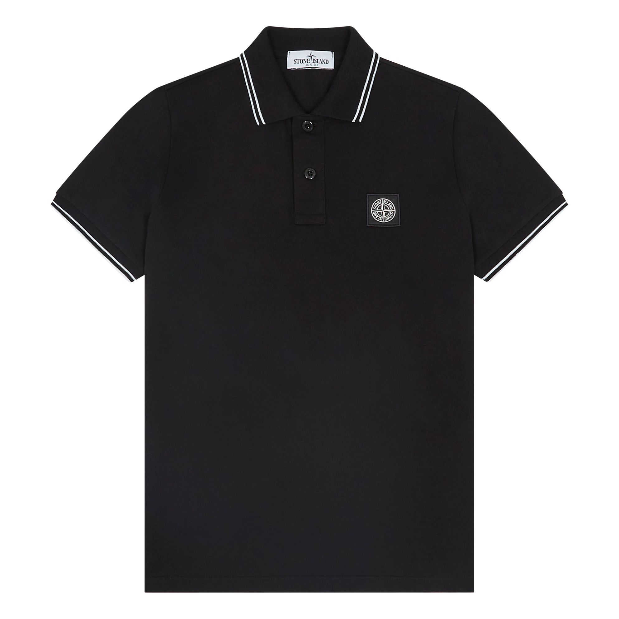 Stone Island - Polo Logo - Noir | Smallable
