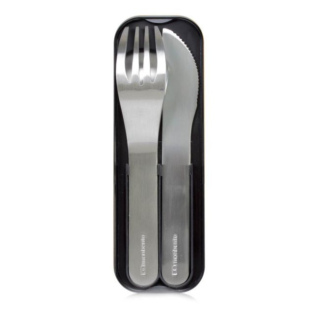 Cutlery Set - 4 Pieces Black Sabre Design Adult
