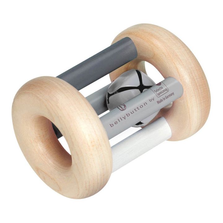 Selecta - Wooden Musical Rattle - Grey | Smallable