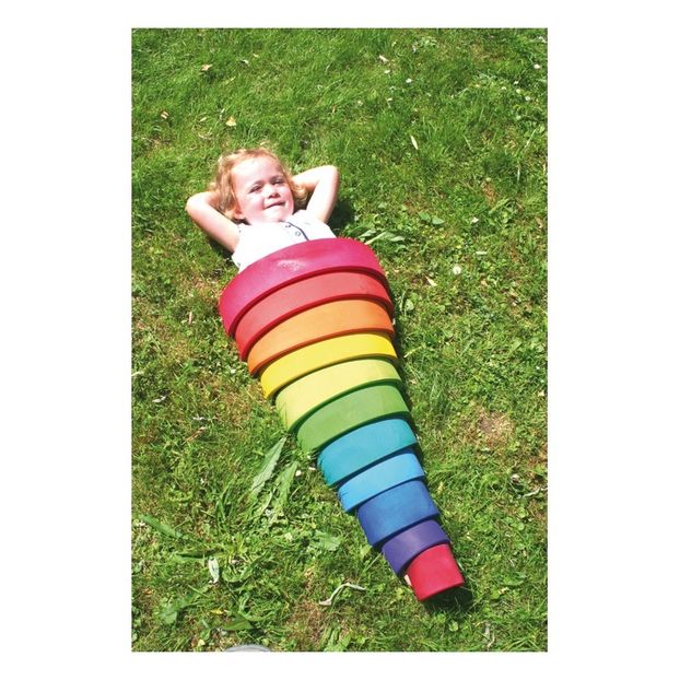 Wooden Rainbow - 12 pieces Grimm's Toys and Hobbies Children