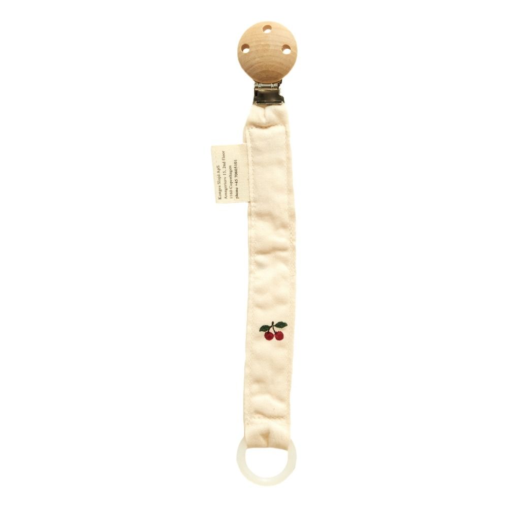 Organic Cotton Cherry Dummy Chain Konges Slojd Design Baby