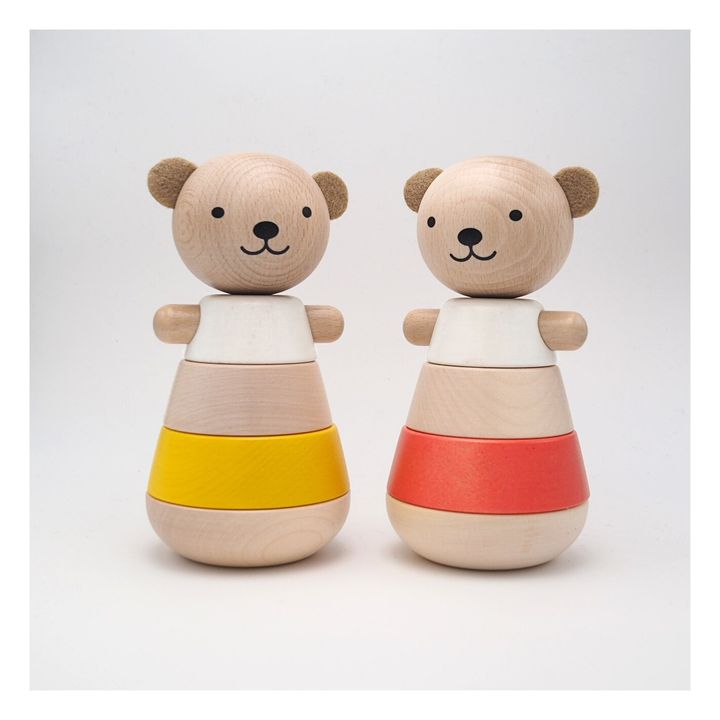 Briki Vroom Vroom - Wooden Stacking Bear | Smallable