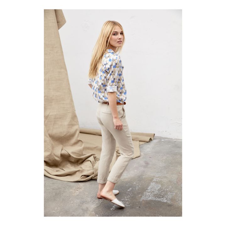 Musa shirt Indigo blue Tinsels Fashion Adult